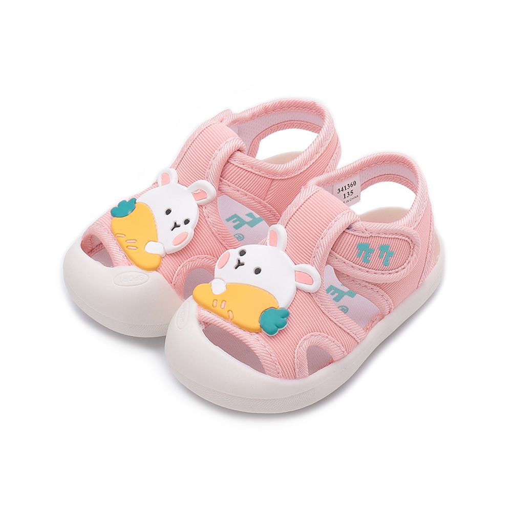 TE TE 兔子護趾寶寶涼鞋 粉 中小童鞋 - 鞋全家福