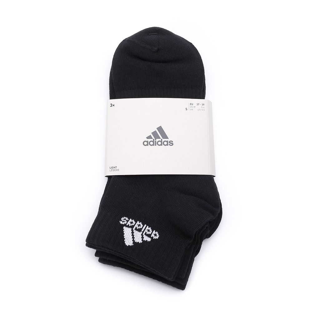 ADIDAS 運動襪 3入組 黑 IC1282 - 鞋全家福